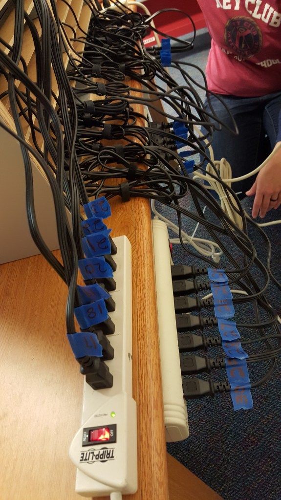 DIY Chromebook Storage | Petite Texan: Pack, Pedal, Paddle