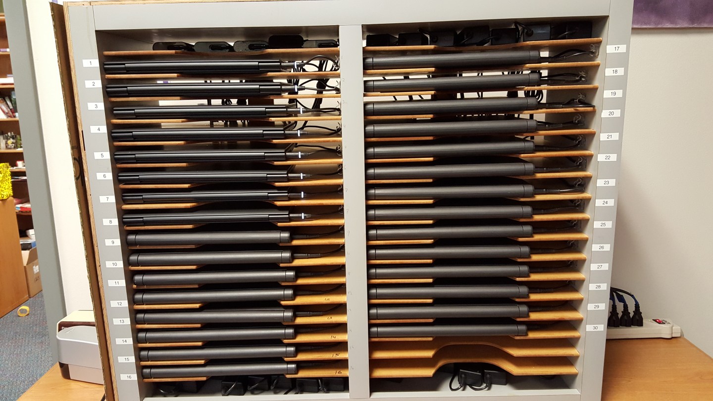 DIY Chromebook Storage | Petite Texan: Pack, Pedal, Paddle